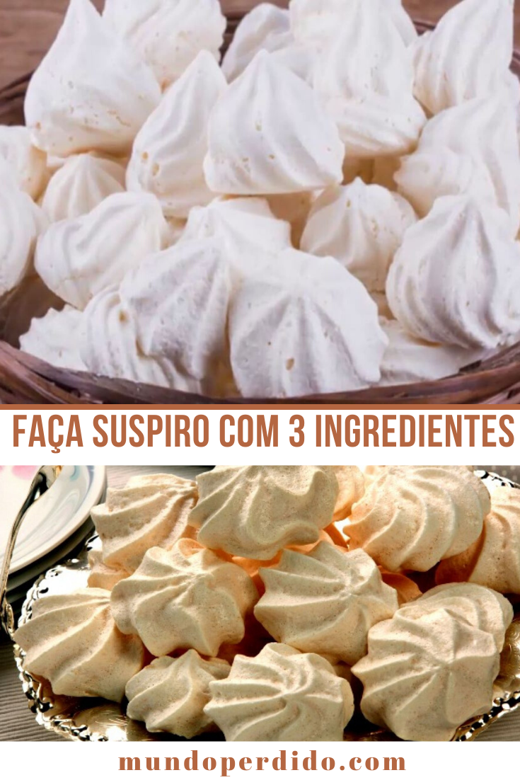 FAÇA SUSPIRO COM 3 INGREDIENTES